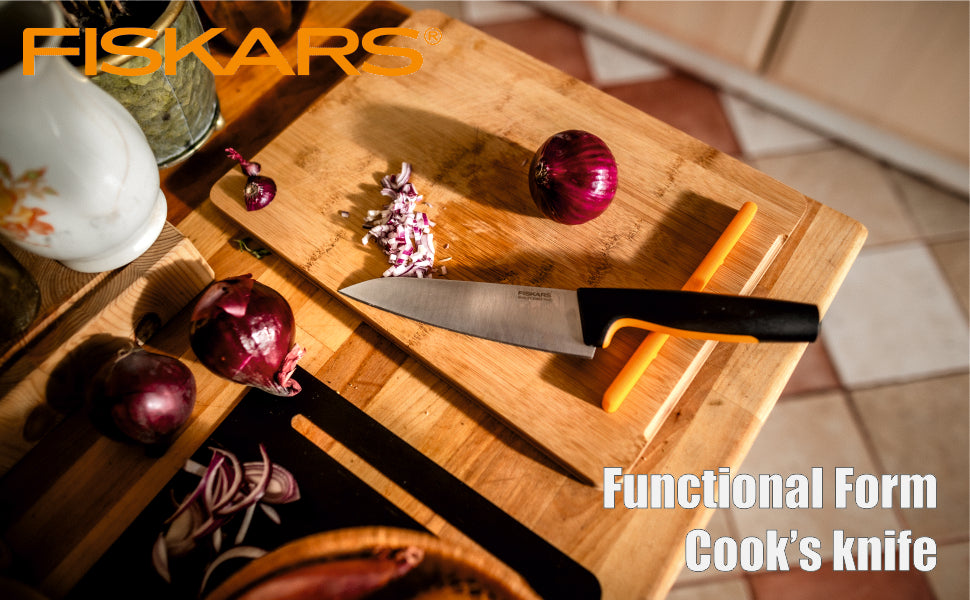 Fiskars FF Knife, FF Cooks knife, Japenese Stainless Steel, Made with ...